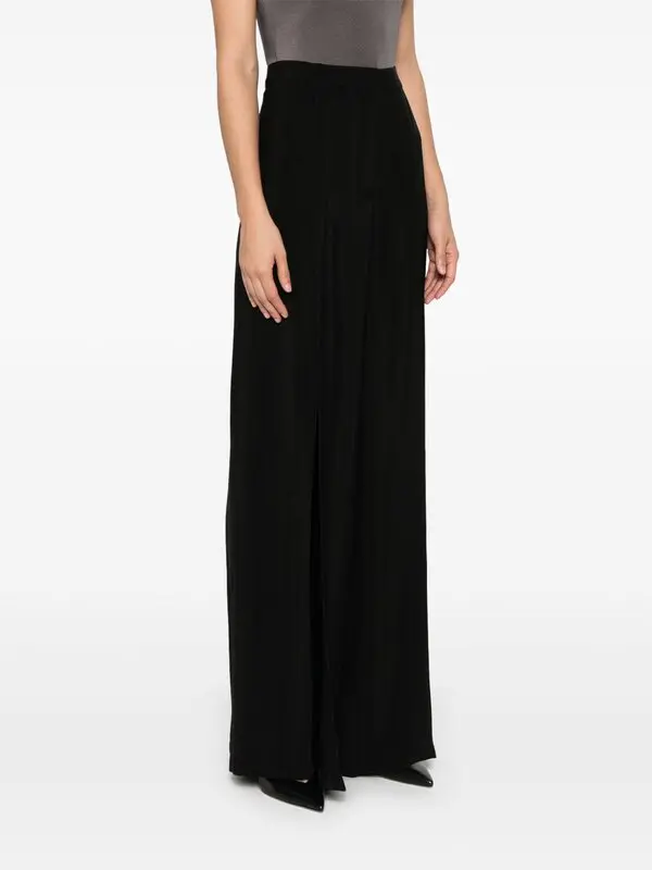 MUGLER Buckled Wide-leg Trousers