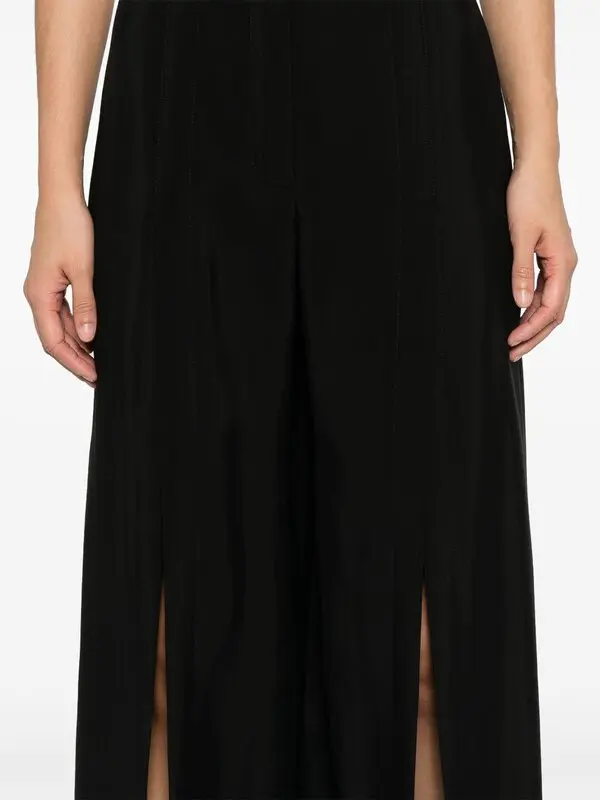 MUGLER Buckled Wide-leg Trousers