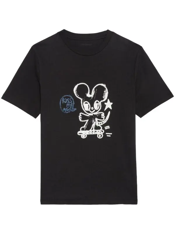 Zadig&Voltaire Edwin Happy Mouse T-shirt - Black