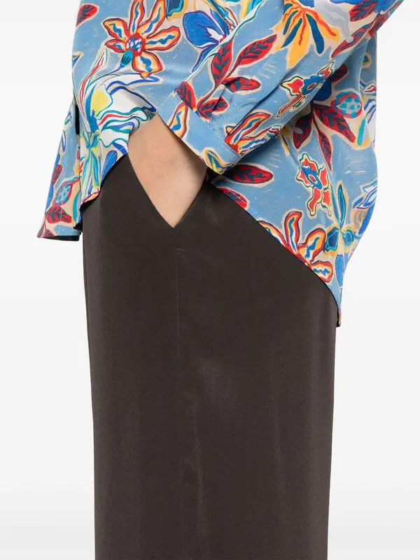 P.a.r.o.s.h Drawstring Palazzo Pants - Black
