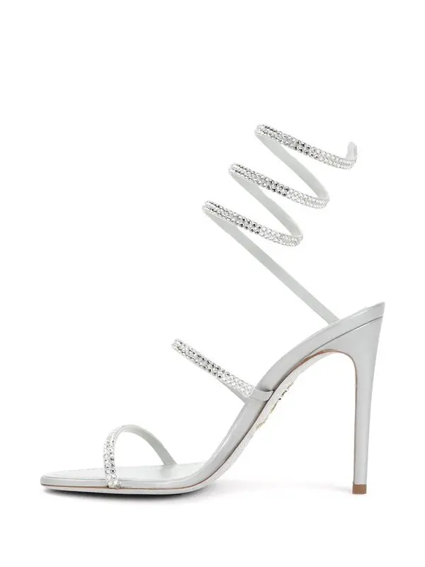 Rene Caovilla 105mm Cleo Satin Sandals