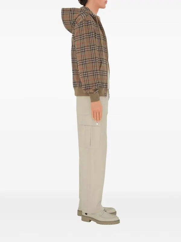 Burberry Vintage Check Zip-up Hoodie - Brown