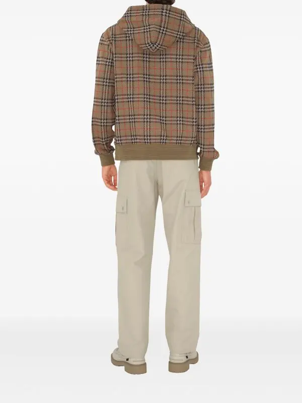 Burberry Vintage Check Zip-up Hoodie - Brown