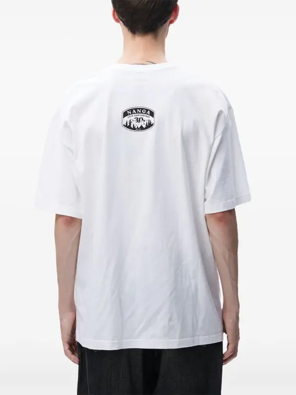 Neighborhood Logo-Print T-Shirt In White - 48% Off | Editorialist