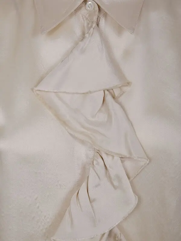 Aspesi Ruffle Short-sleeve Blouse
