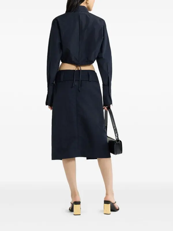 PATOU Belted Midi Skirt