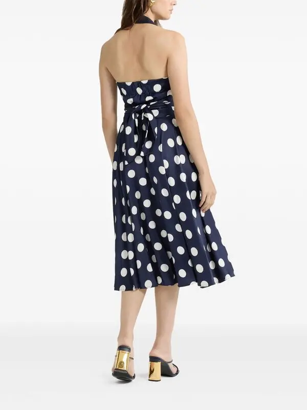 PATOU Halterneck Midi Dress - Blue