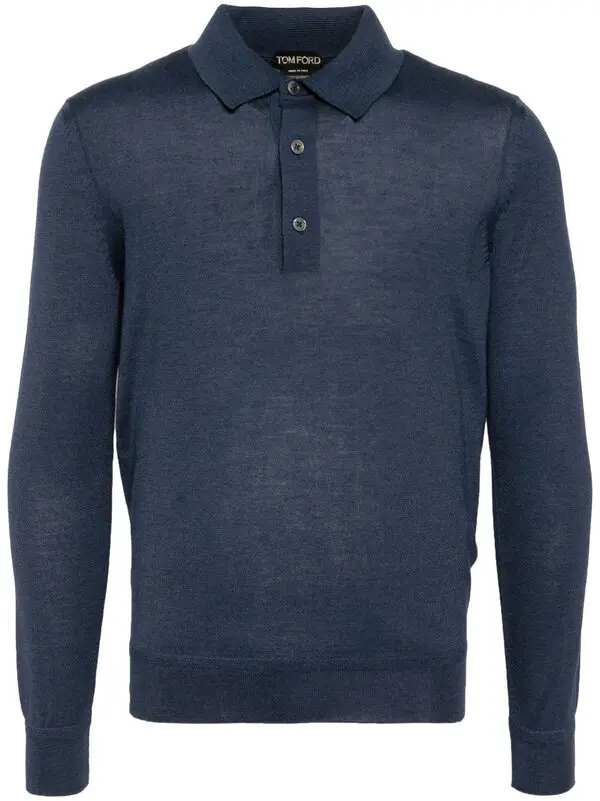 TOM FORD Long-sleeved Polo Shirt