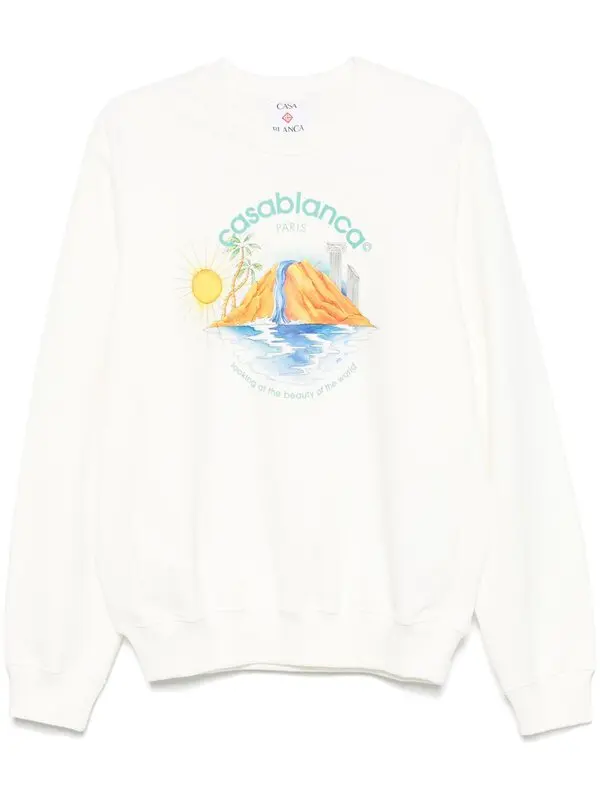 Casablanca Oasis Sweatshirt - White
