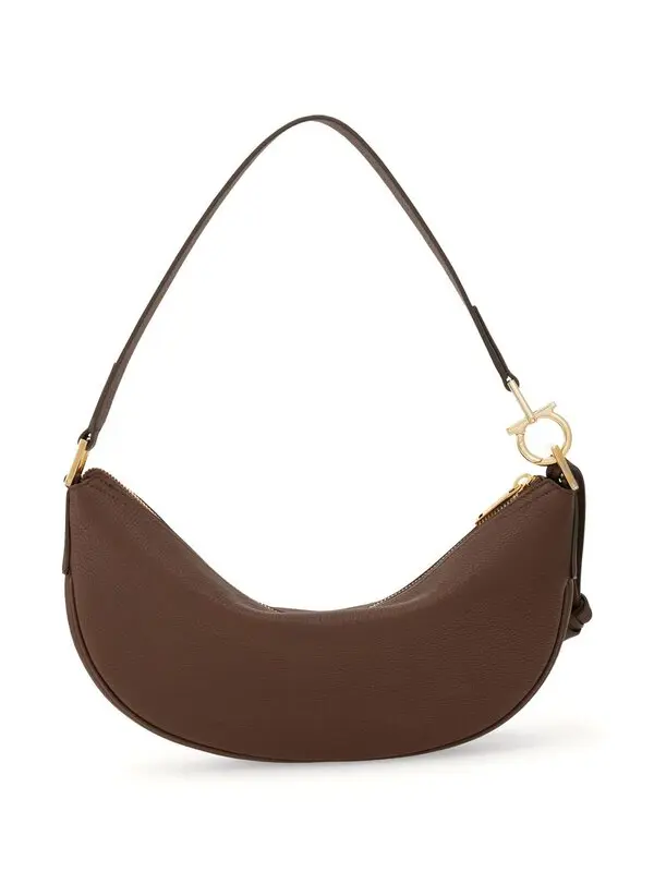 FERRAGAMO Zip Shoulder Bag - Brown
