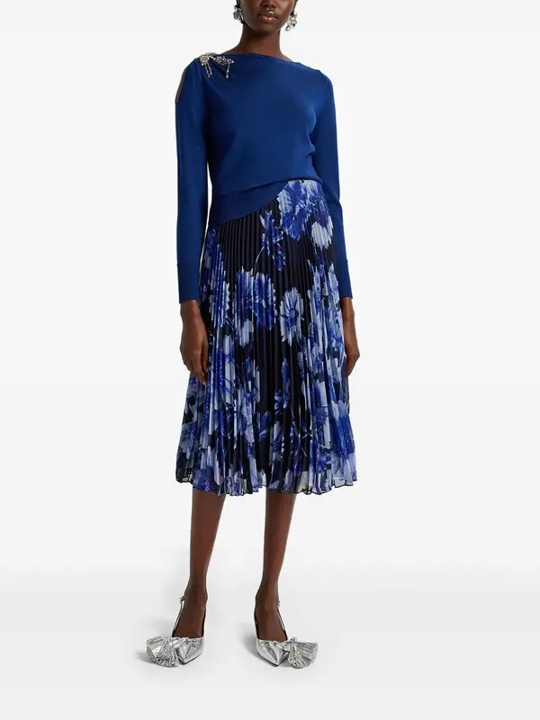 Erdem Cropped Sweater - Blue