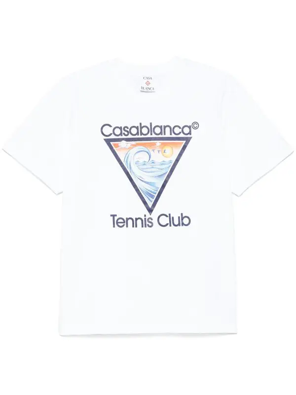 Casablanca Tennis Club Icon T-shirt - White