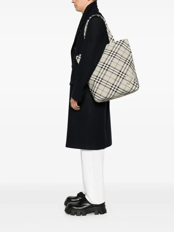 Burberry Equestrian Knight Embroidered Tote Bag