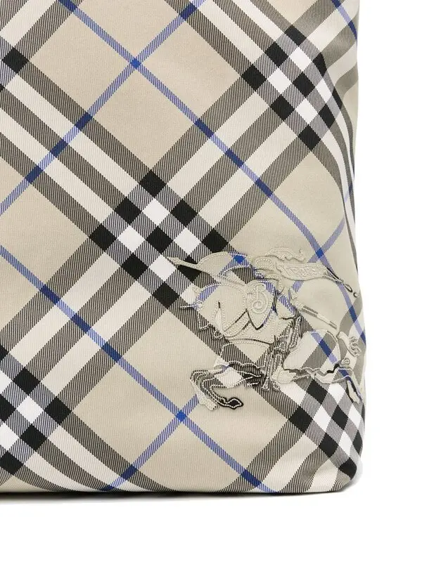 Burberry Equestrian Knight Embroidered Tote Bag