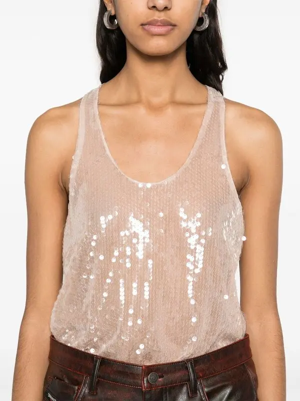 Giuseppe Di Morabito Sequin Embellished Tank Top