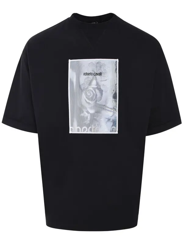 Roberto Cavalli Roses Tulle T-shirt