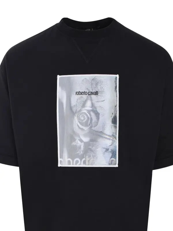 Roberto Cavalli Roses Tulle T-shirt