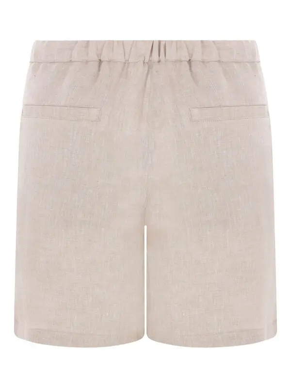 Brunello Cucinelli Linen Shorts - Neutrals