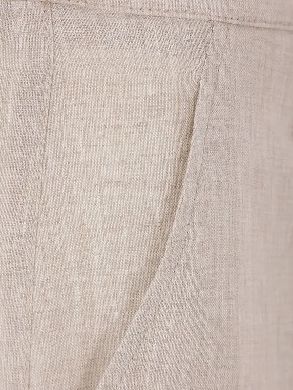 Brunello Cucinelli Linen Shorts - Neutrals