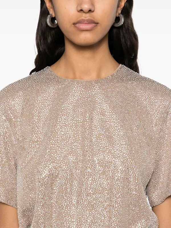 Giuseppe Di Morabito Crystal-embellished T-shirt