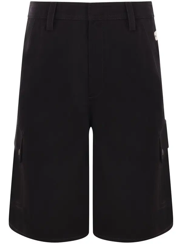 Off-White Logo Embroidered Cargo Shorts