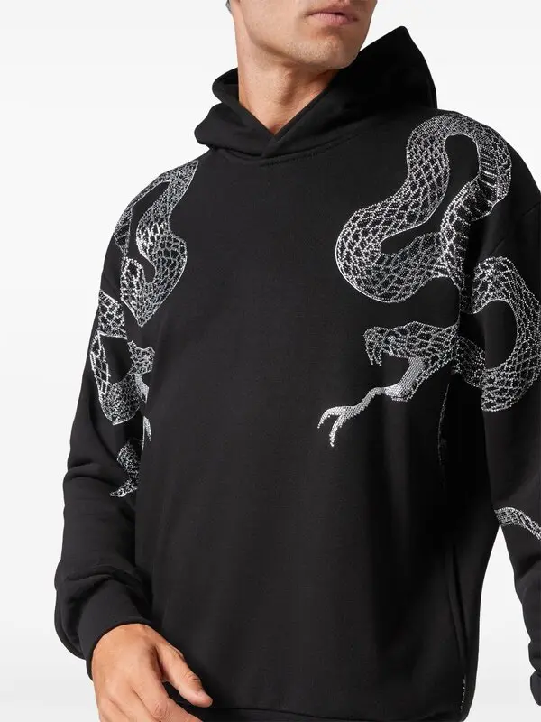 Philipp Plein Crystal-snake Hoodie