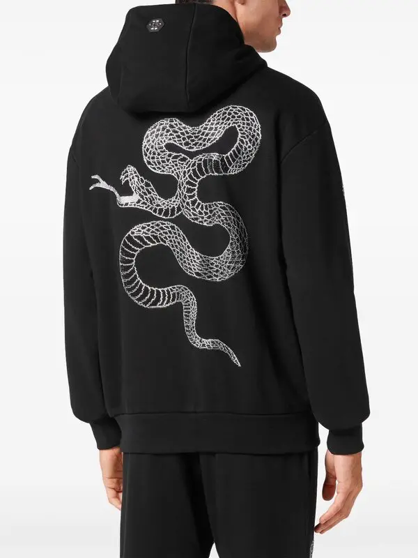 Philipp Plein Crystal-snake Hoodie