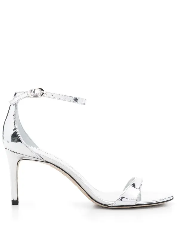 STUART WEITZMAN 75mm Nudist Ii Sandals - Silver