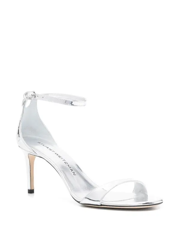 STUART WEITZMAN 75mm Nudist Ii Sandals - Silver
