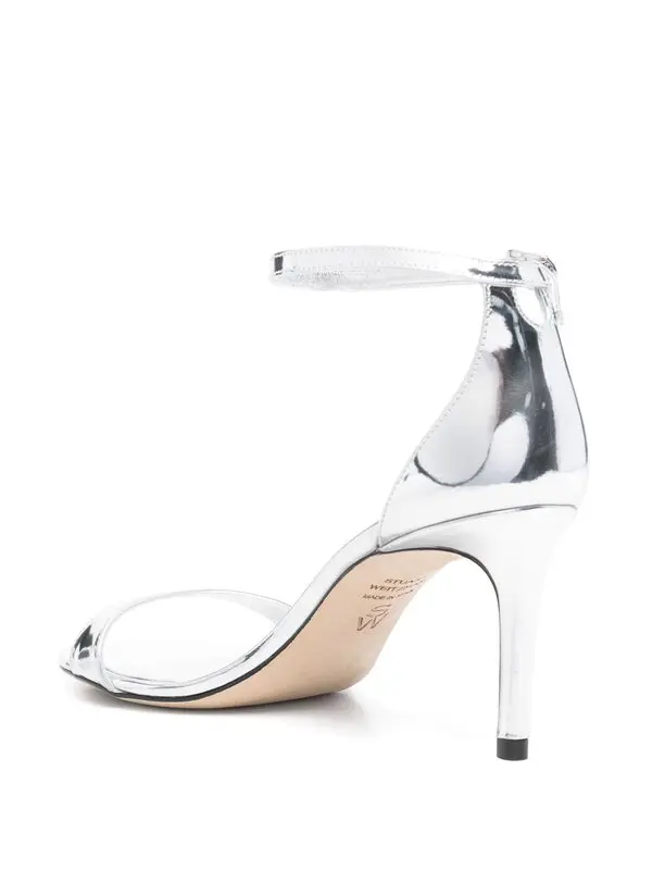 STUART WEITZMAN 75mm Nudist Ii Sandals - Silver