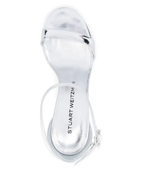 STUART WEITZMAN 75mm Nudist Ii Sandals - Silver