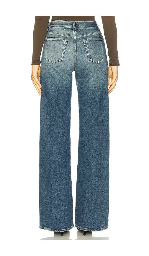 7 For All Mankind Lotta Wide-leg Jeans - Sea Level