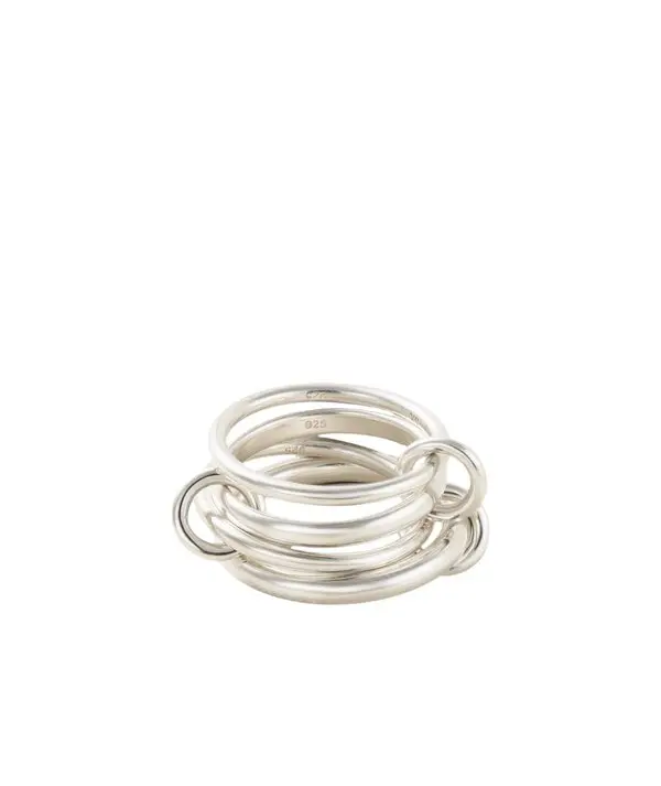 SPINELLI KILCOLLIN Hyacinth Set Of Four Sterling Rings - Silver