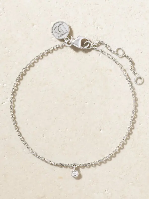 DE BEERS LONDON 18-karat White Diamond Bracelet - Silver
