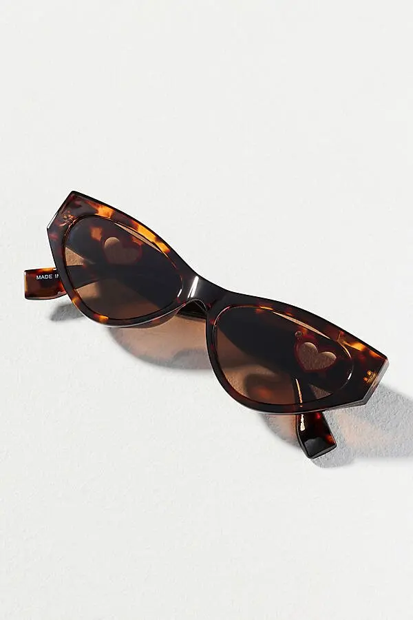 I-SEA Jenni Heart Cutout Cat-eye Sunglasses