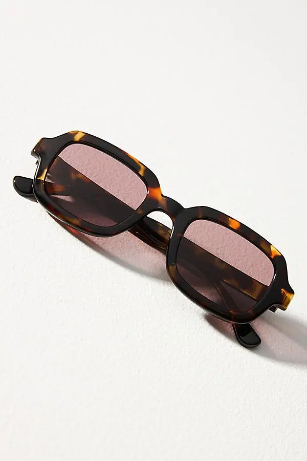 SUNSKI Lago Rectangle Sunglasses - Tortoise