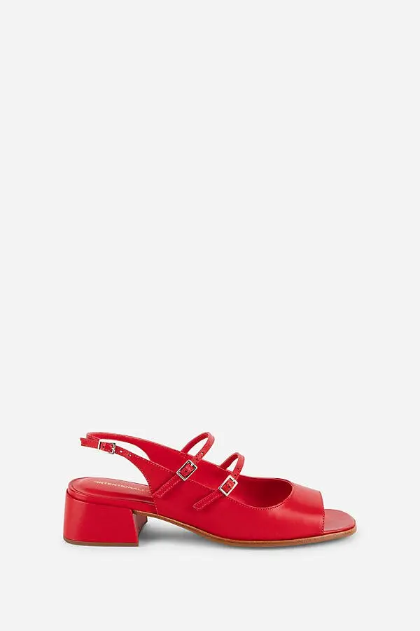 Intentionally Blank Peaches Heels - Red