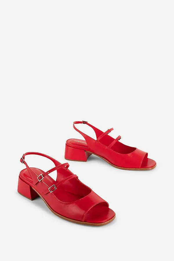 Intentionally Blank Peaches Heels - Red