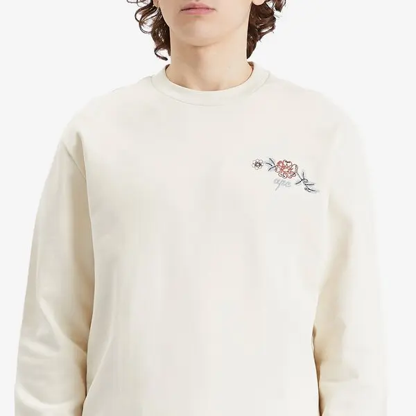 A.p.c. Tyler Floral Logo Crew Sweatshirt