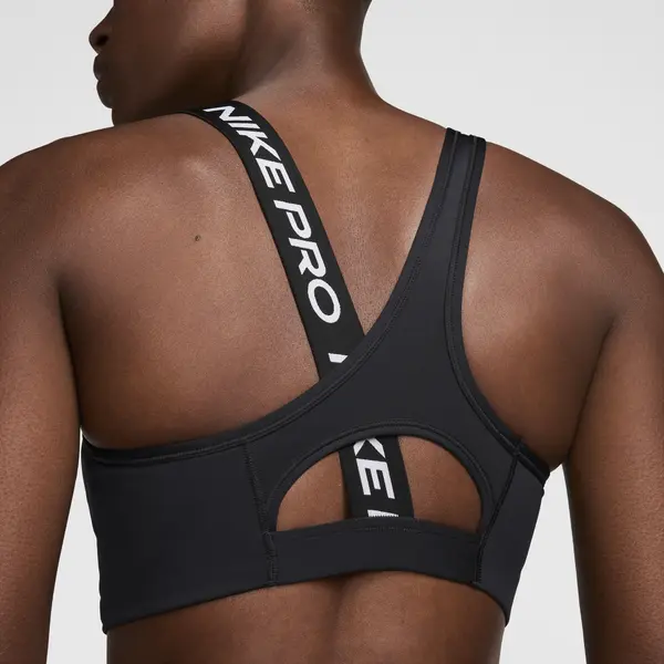 Nike Pro Swoosh Asymmetrical Medium-support Padded Sports Bra