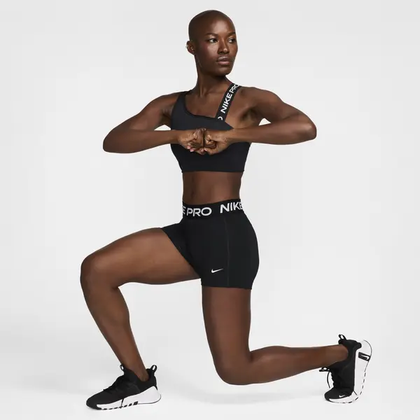 Nike Pro Swoosh Asymmetrical Medium-support Padded Sports Bra