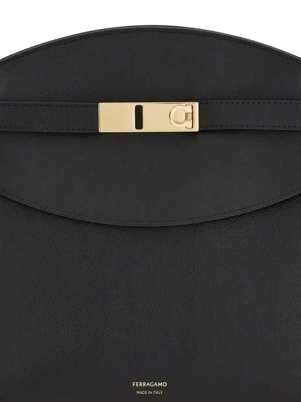 FERRAGAMO Hug Crossbody Bag - Black