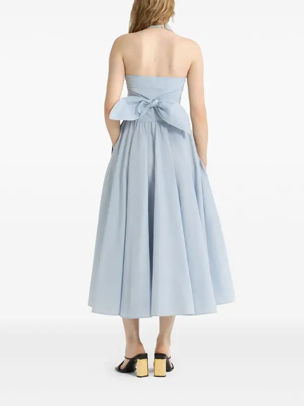 PATOU Halterneck Faille Maxi Dress