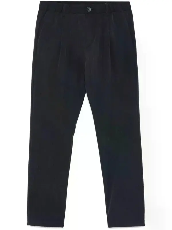 Herno Seersucker Trousers - Black