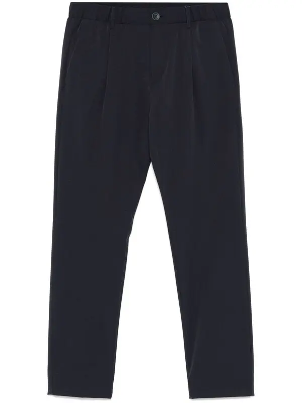 Herno Seersucker Trousers - Blue