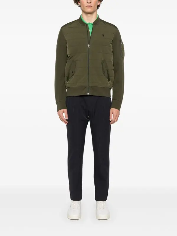 Herno Seersucker Trousers - Blue
