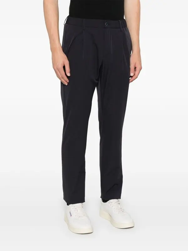 Herno Seersucker Trousers - Blue