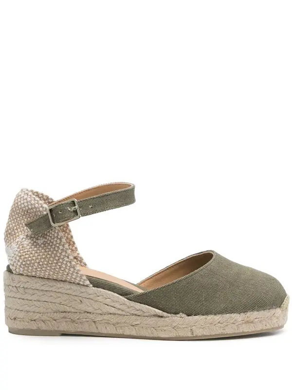 CastaÑer 50mm Carol Espadrilles - Green