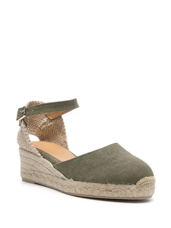 CastaÑer 50mm Carol Espadrilles - Green