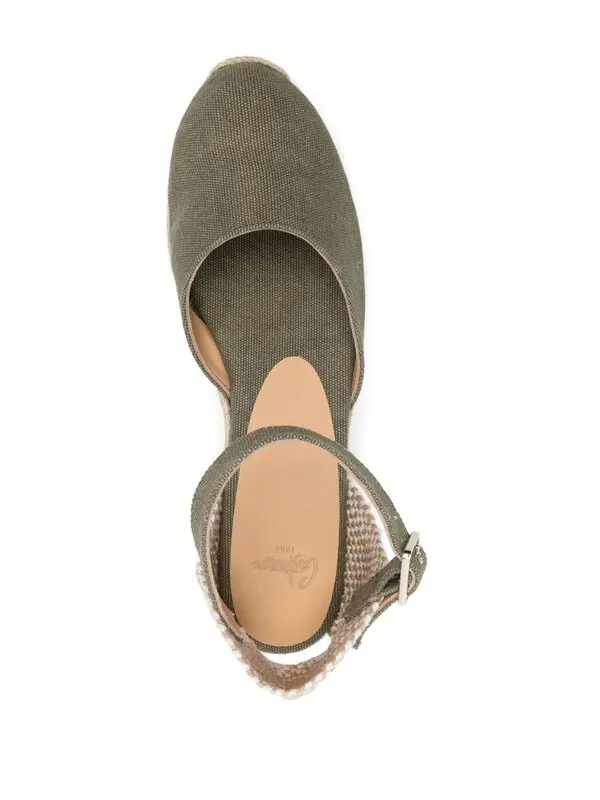 CastaÑer 50mm Carol Espadrilles - Green